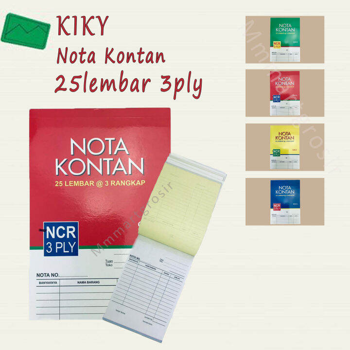 Kiky / Nota Kontan / Nota Kecil / 25lembar 3ply | Lazada Indonesia