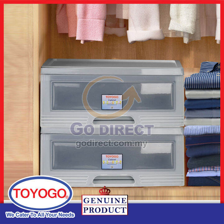 TOYOGO Wide Single Storage Drawer (609) Stacking Drawer Plastic Drawer ...