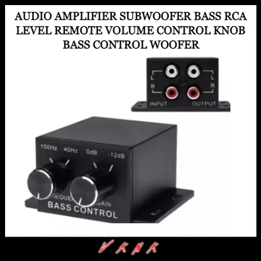 Car Audio Amplifier Subwoofer Bass RCA Level Remote Volume Control Knob ...