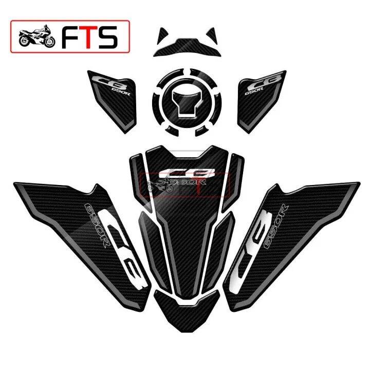 Motorcycle Triple Yoke Defender Sticker TankPad Decal For Honda CB650R ...