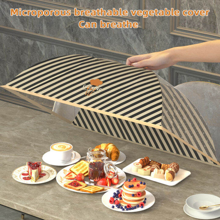 ASD Portable Umbrella-Style Food Cover Collapsible Mesh Screen Food ...