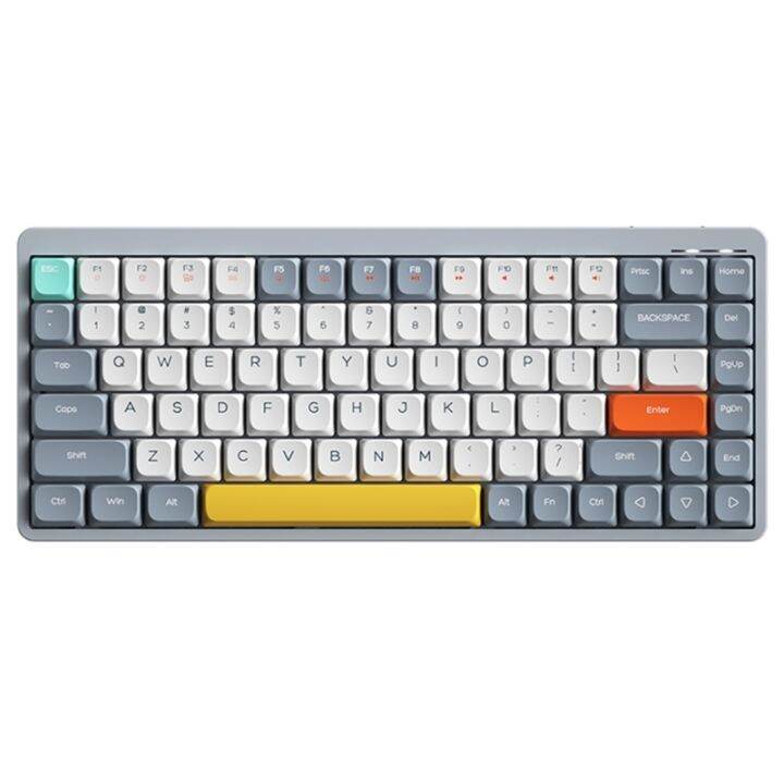 75% Compact YK75 Keyboard 3 Mode White Keyboard OUTEMU Low Switch for ...