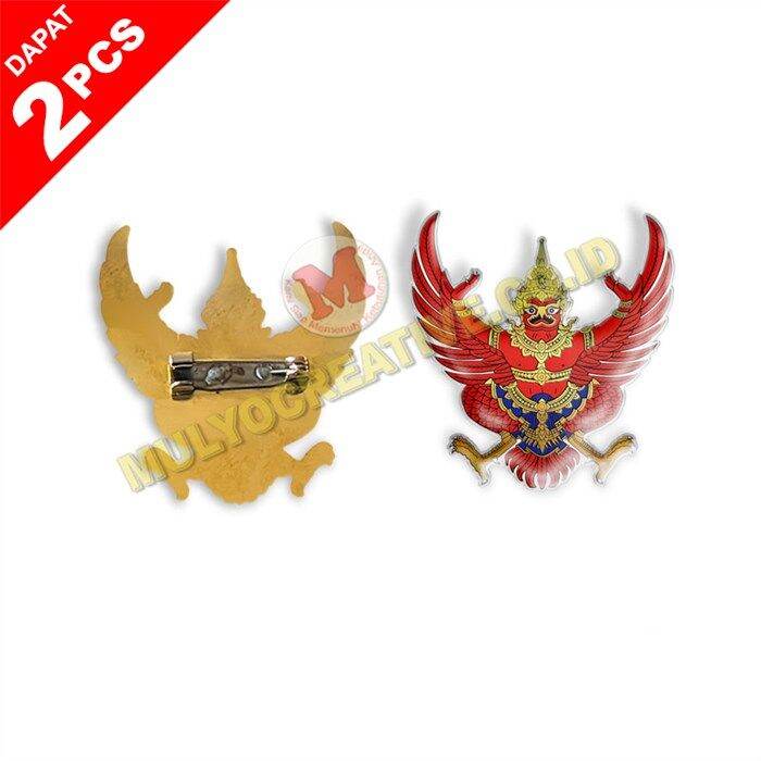 Pin Lambang Negara Thailand Collar Pin Coat of Arms Thailand Pin ...