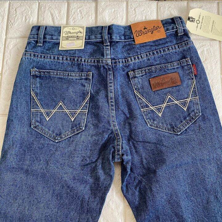 COD Wrangler Acid blue maong jeans silm denim pants for mens | Lazada PH