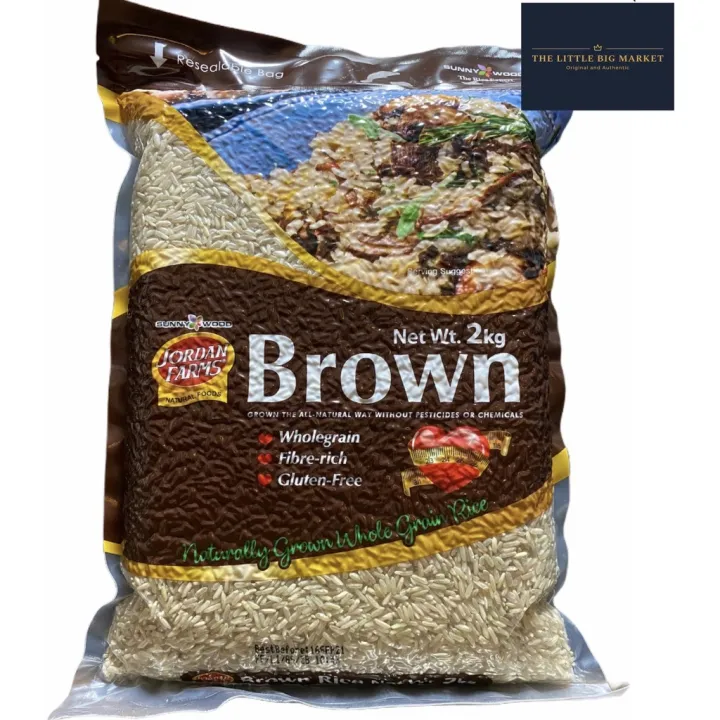 Maybelley Jordan Farms BROWN Organic Rice 2kg | Lazada PH