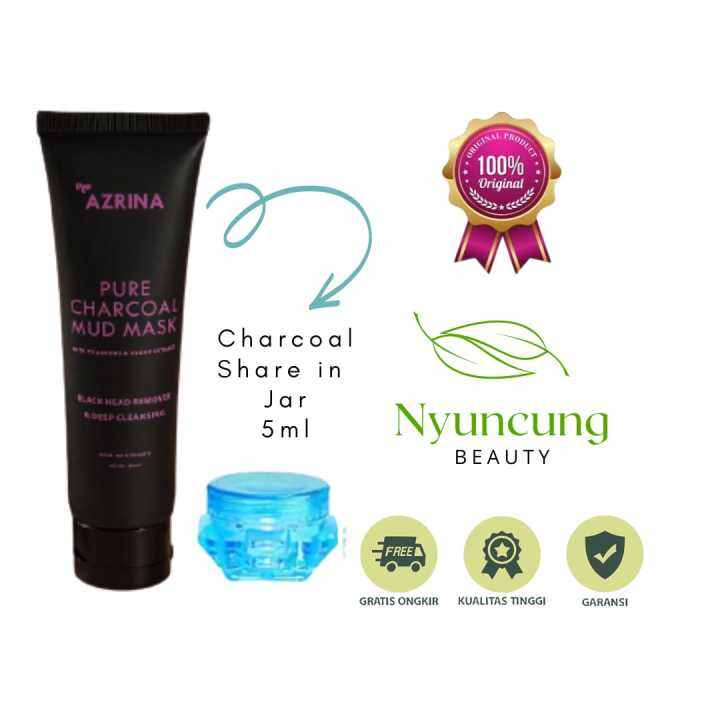 Azrina Pure Charcoal Mud Mask | Lazada Indonesia