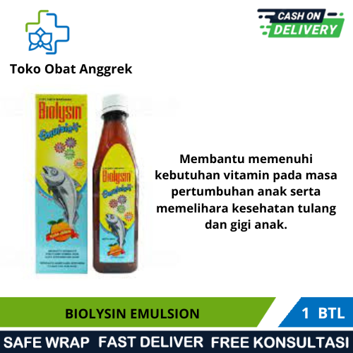 BIOLYSIN EMULSION/SUPLEMEN MASA PERTUMBUHAN ANAK/DAYA TAHAN TUBUH ...