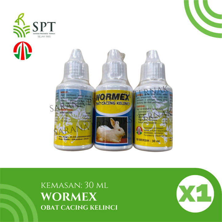 WORMEX 30 ML OBAT CACING KELINCI | Lazada Indonesia