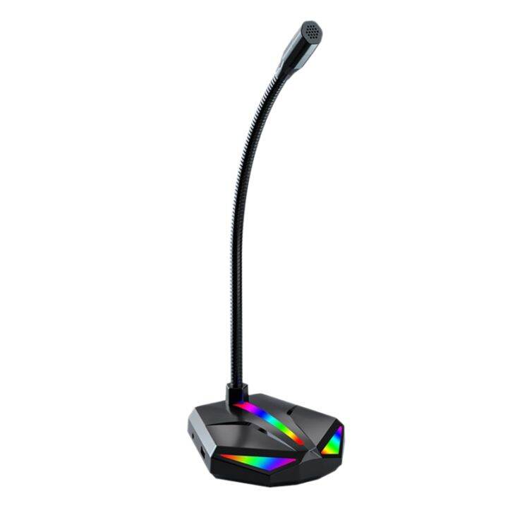 Gaming RGB Desktop USB Microphone for Streaming YouTube Podcast ...
