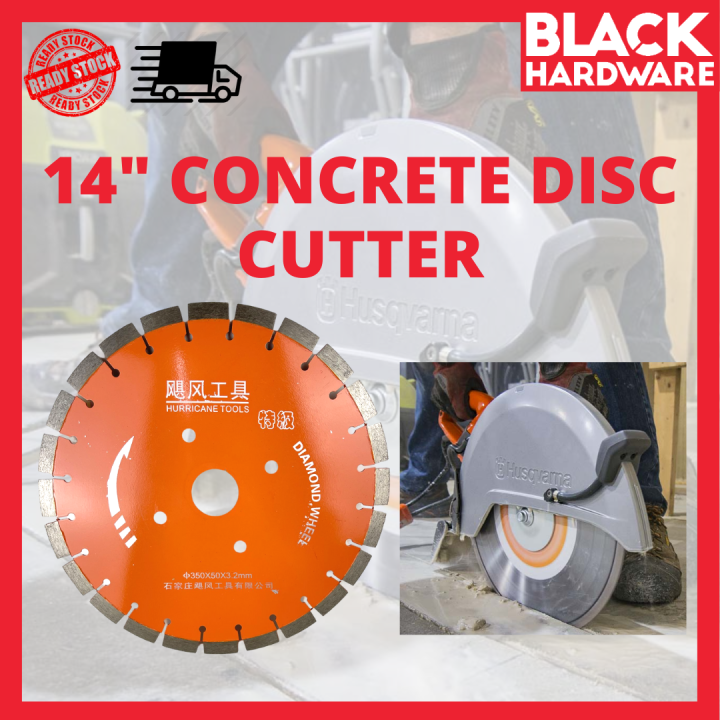 Black Hardware Concrete Disc Cutter Cement Wall Cutting Wheel Potong ...