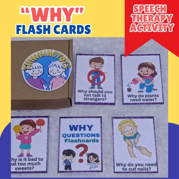 WH Question FlashCard "WHY" SPEECH THERAPHY FLASHCARDS thinkingtots ...