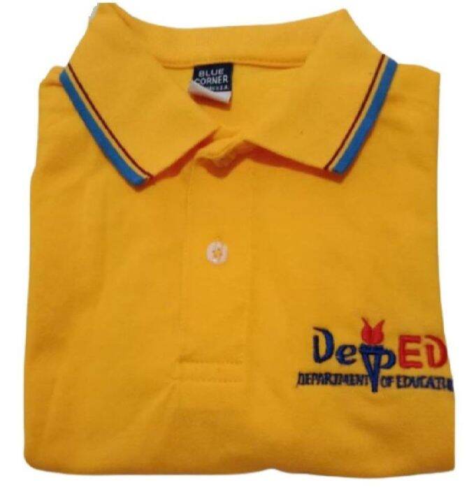 Yellow/Egg Yellow Polo Shirt with DepEd EmbroideredLogo Wash Day ...