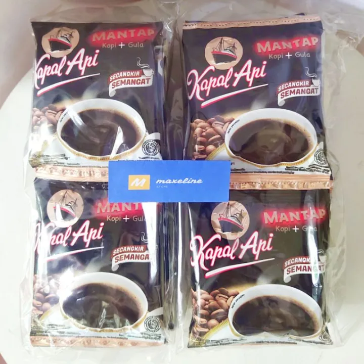 Kopi Kapal Api Mantap 1 renceng isi 10 sachet | Lazada Indonesia