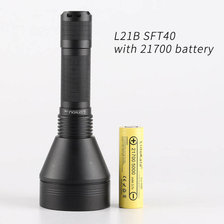 Convoy L21B SFT40 21700 Flashlight,Lightweight ,Long Range,With 21700 ...