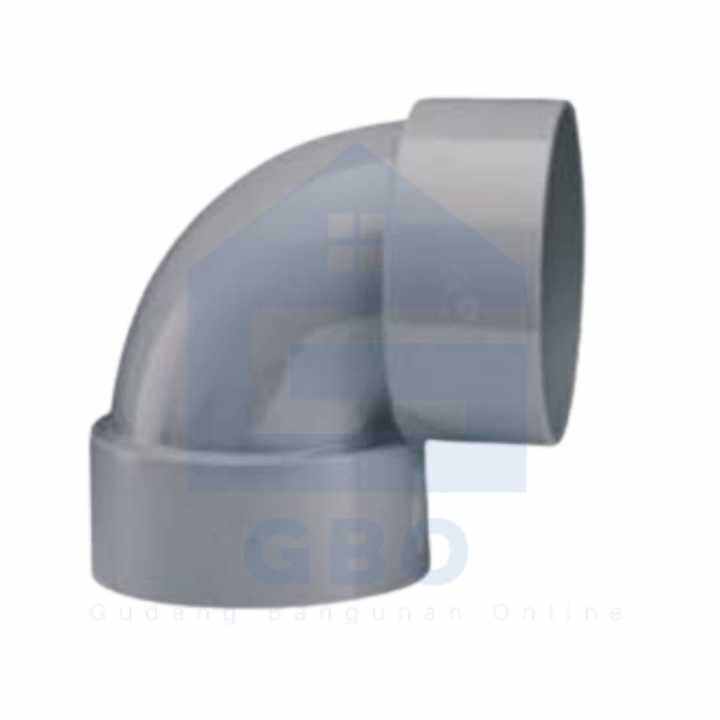 KENI 3" / KNEE 3 INCH / ELBOW / BELOKAN PIPA PVC MURAH / GERLON / SUPER ...