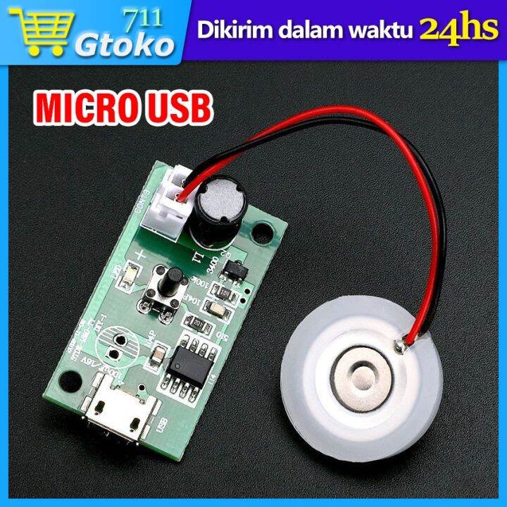 Modul Atomizer Humidifier USB DC 5V Mist Maker Ultrasonic Ceramic ...