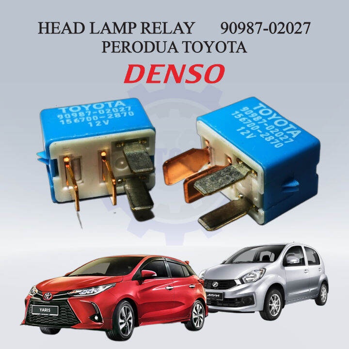 HEAD LAMP RELAY 4 PIN - PERODUA MYVI, ALZA,VIVA,AXIA,BEZZA,ARUZ, TOYOTA ...