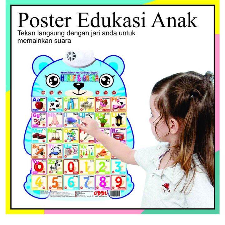 Poster Bersuara Anak Mainan Poster Edukatif Membantu Motorik Anak ...
