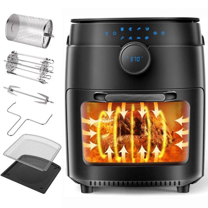 Visual air fryer oil-free air fryer Air Fryer, 1800W Air Fryer Oven, 12 ...