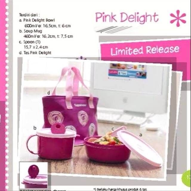 Tupperware Pink Delight set Tuppy Jadul Kolletor Langka | Lazada Indonesia