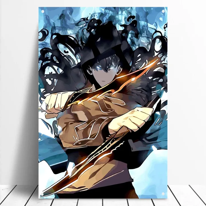 Solo Levelling Metal Poster Tv Shows Movie Game Anime Tin Sign Wall Art ...