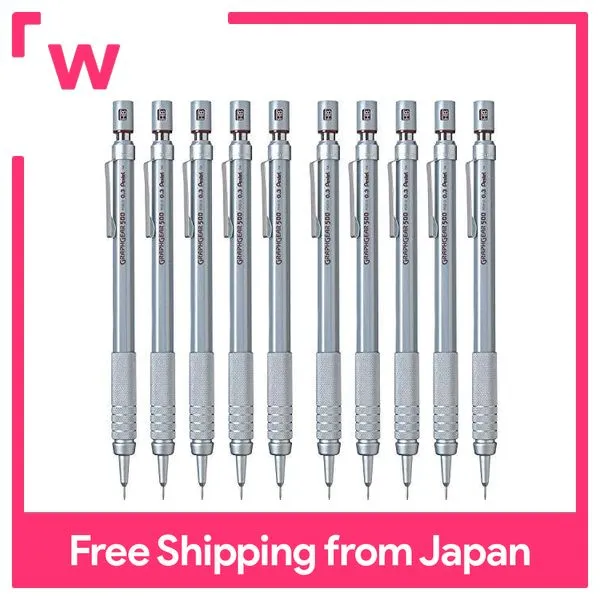 Pentel Mechanical Pencil Graph Gear 500 0.3mm 10 Pieces PG513 | Lazada PH
