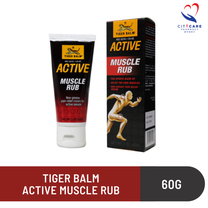 Tiger Balm Active Muscle Rub 60g | Lazada