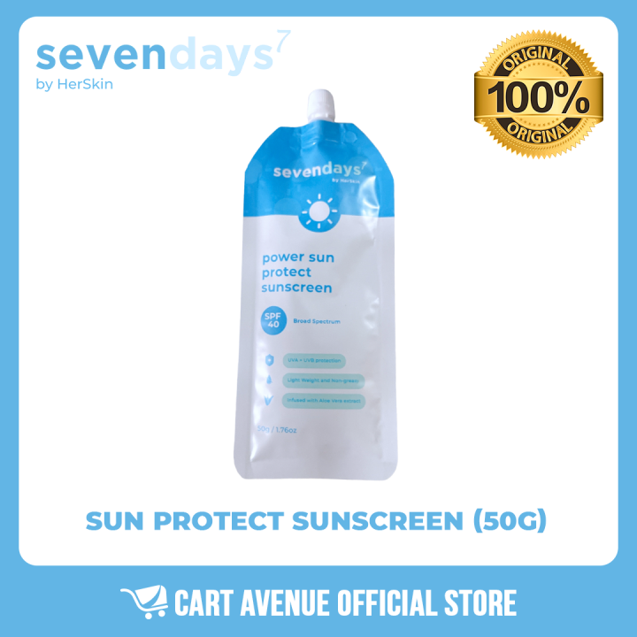 🚩𝐎𝐅𝐅𝐈𝐂𝐈𝐀𝐋 Original Sevendays Power Sun Protect Sunscreen SPF 40 (50g ...