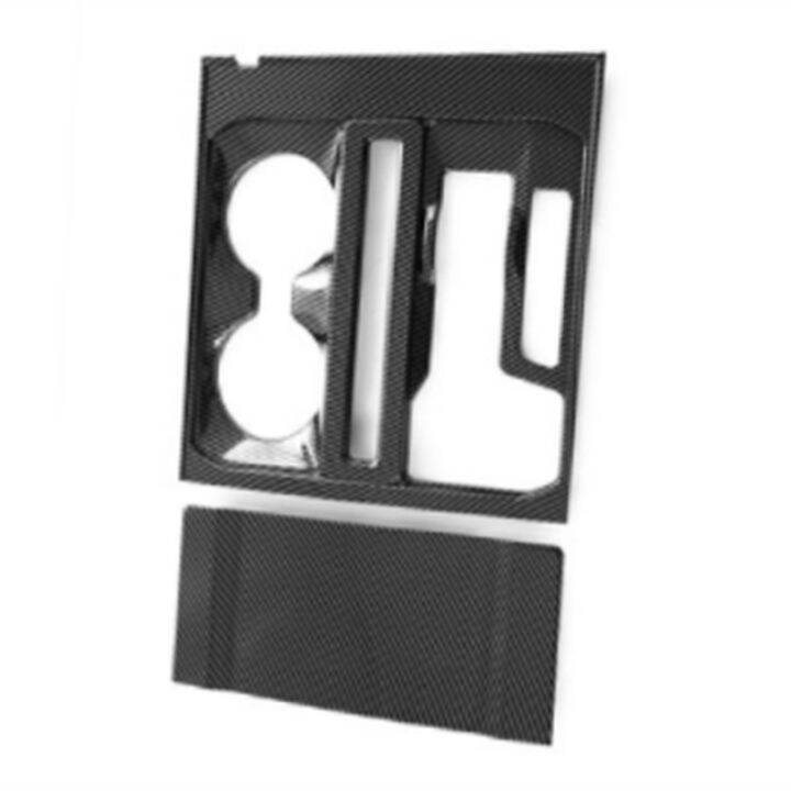 Carbon Fiber Style Gear Shift Panel Center Console Cover Trim Frame for ...