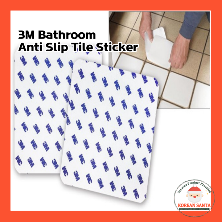 3M Bathroom Anti Slip Tile Sticker Pad Toilet Non Slip Mat | Lazada ...