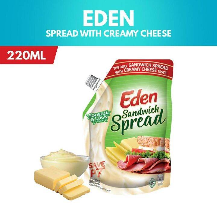 Eden Sandwich Spread with Creamy Cheese in Stand Up Pouch 200mL | Lazada PH
