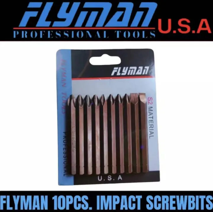 FLYMAN BALA IMPACT Screw bits & Allen bits 10pc. set | Lazada PH