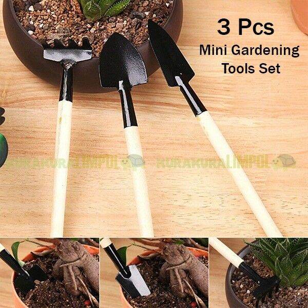 Set Sekop Mini Tanaman Hias 3 PCS Cangkol mini 3 in 1 Alat Berkebun ...