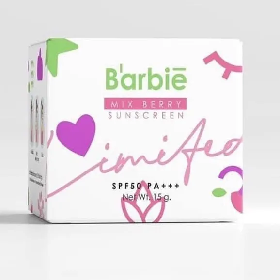 Barbie Sunscreen กันแดดบาร์บี้ แพ็คเกจใหม่ กันแดด กันน้ำ กันเหงื่อ 15 ...