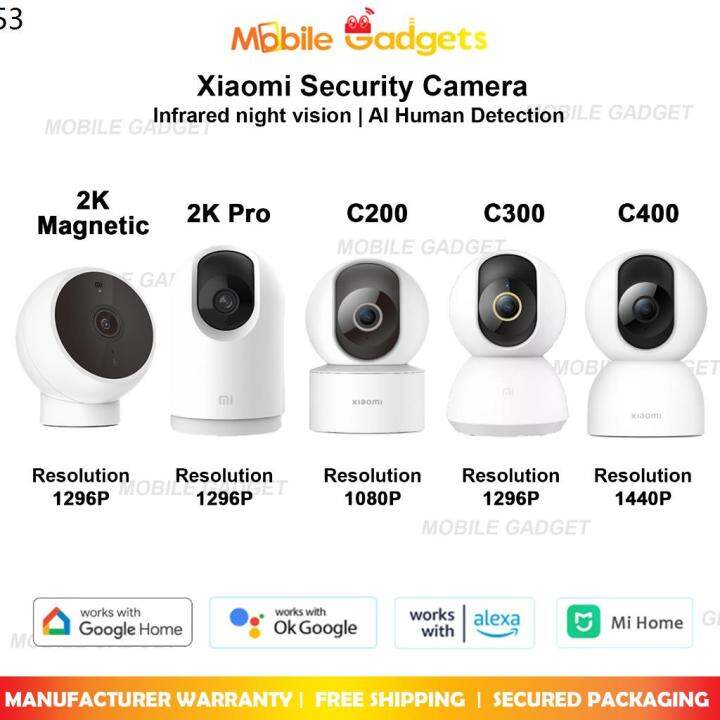 Surveillance Camera security Camera ☝Xiaomi 360° Security Camera 1080P ...