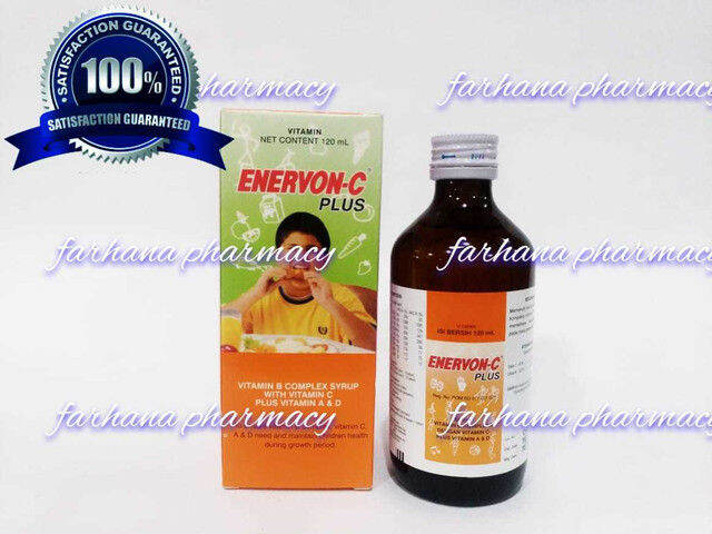 Promo Asli Enervon C Plus Syrup 120 ml/Vitamin & Daya Tahan Tubuh Anak ...