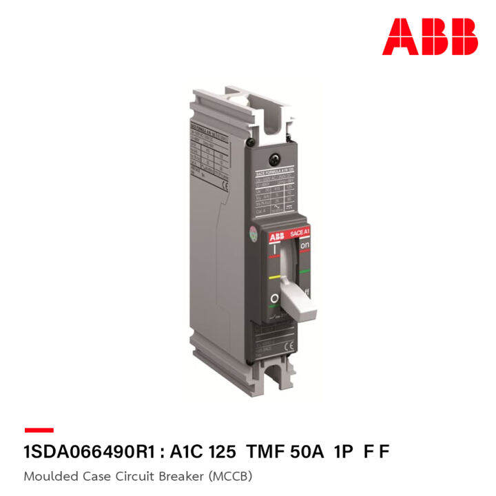 ABB : 1SDA066490R1 Moulded Case Circuit Breaker (MCCB) FORMULA : A1C 125 TMF 50A 1P F F | Lazada ...