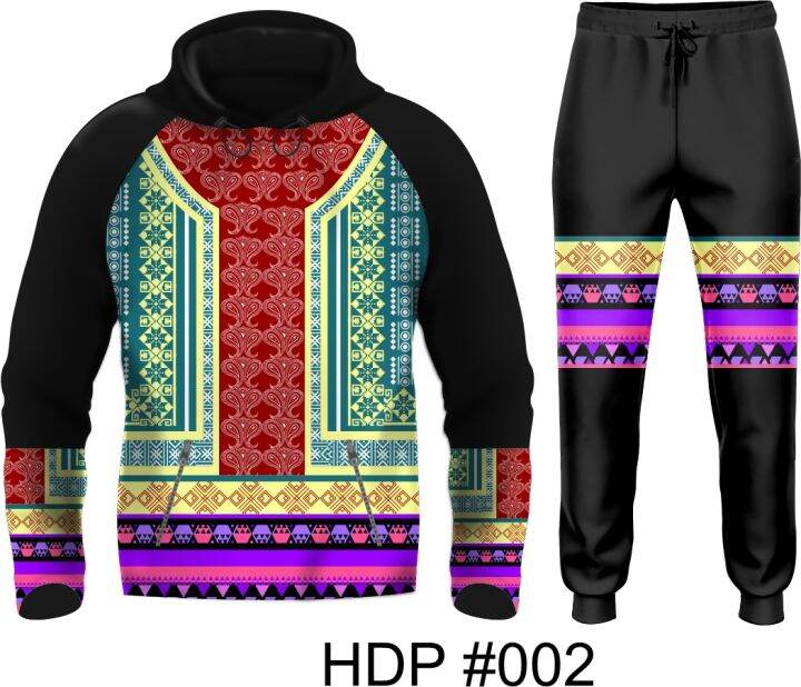 Sublimated "Ethnic Inspired" Men's Terno 2 in 1 Set Hoodie Jacket And ...