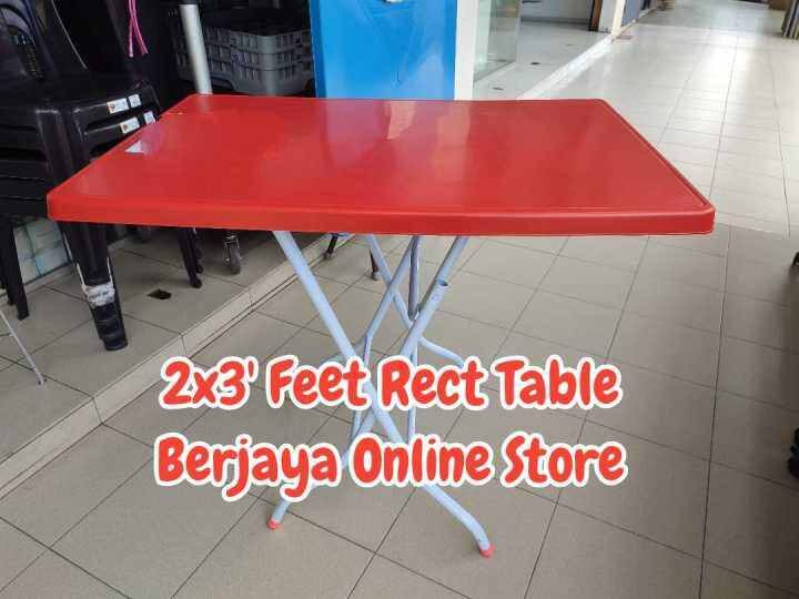 2x3' Feet Rect Table Red Color | Lazada