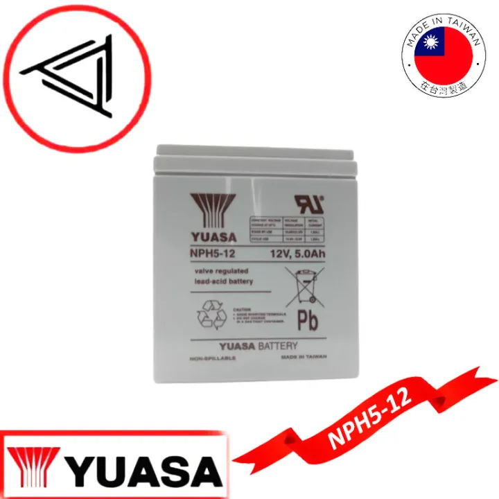 Yuasa Valve Regulated Lead Acid Battery Taiwan - NPH5-12 | Lazada PH