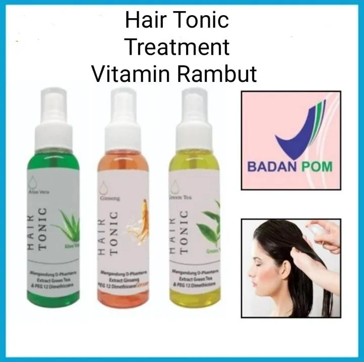 Hair tonic herbal untuk rambut rontok 60ml / hair tonic ginseng ...