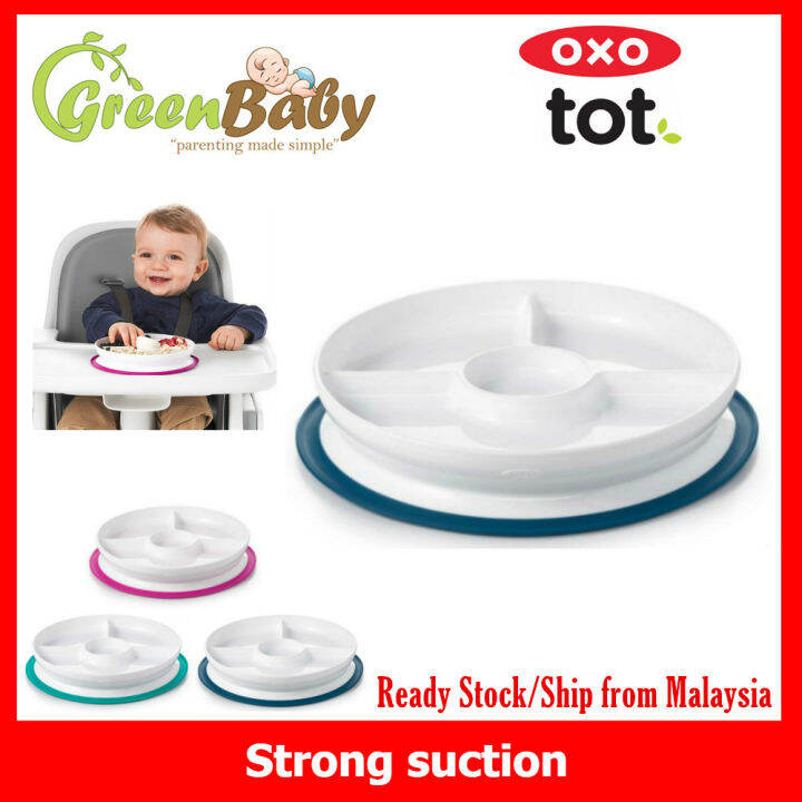Oxo Tot Stick & Stay Suction Divided Plate | Lazada