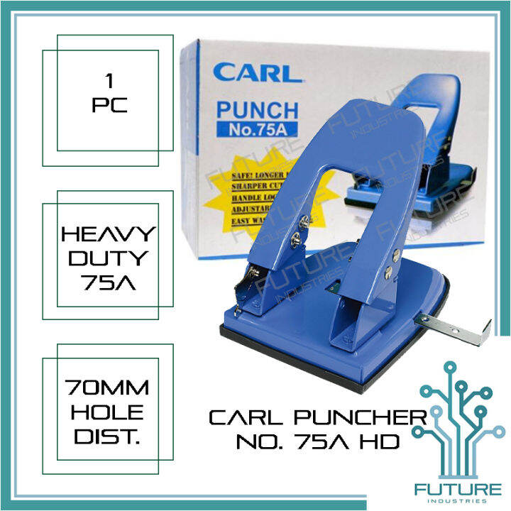 Carl 2-Hole Paper Puncher 75A Two Hole Heavy Duty Puncher Carl 75A USA ...