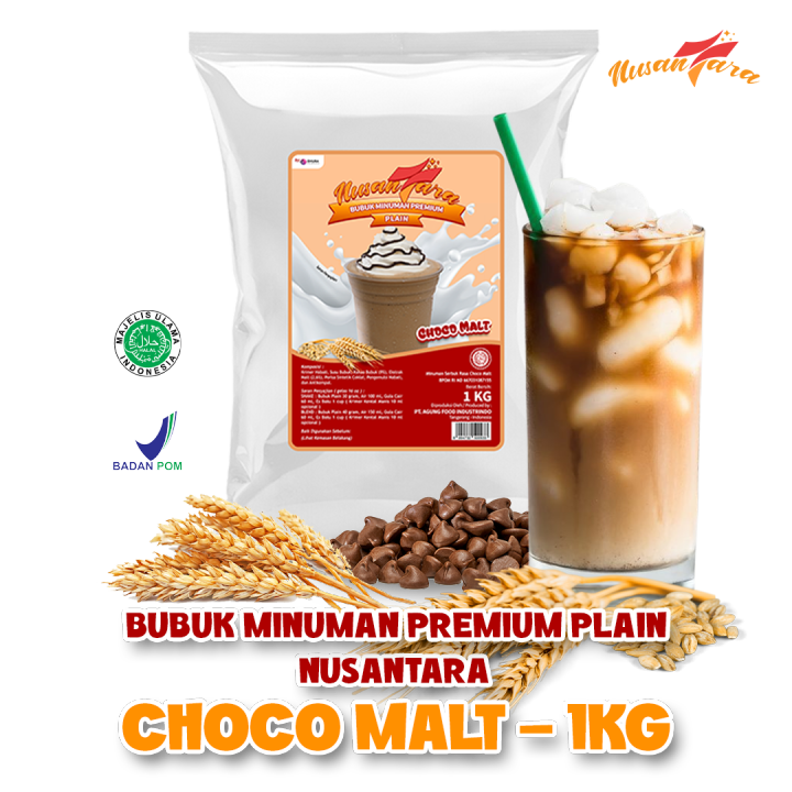 OMURA POWDER Bubuk Minuman Premium Plain Tanpa Gula Rasa Choco Malt ...