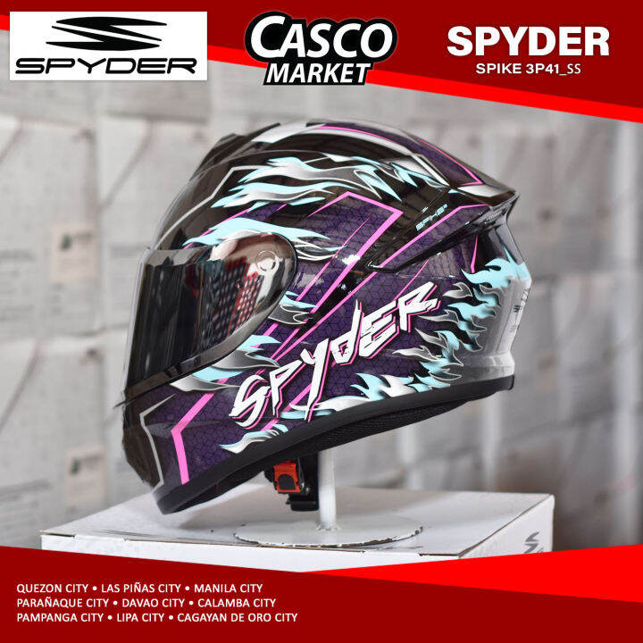 SPYDER SPIKE2 GD 4 FULL FACE SINGLE VISOR MOTORCYCLE HELMET | Lazada PH