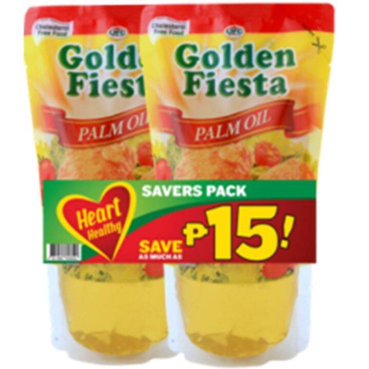 UFC Golden Fiesta Palm Oil Pouch 1 Liter Duo Pack | Lazada PH