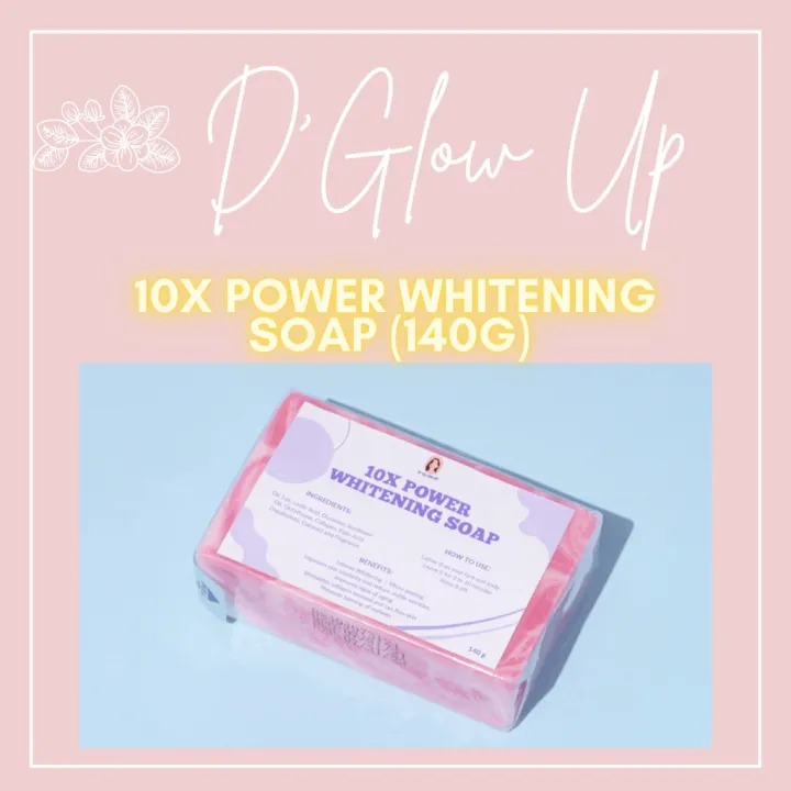 VIRAL ON TIKTOK D' GLOW UP 10X POWER WHITENING SOAP (140G) | Lazada PH
