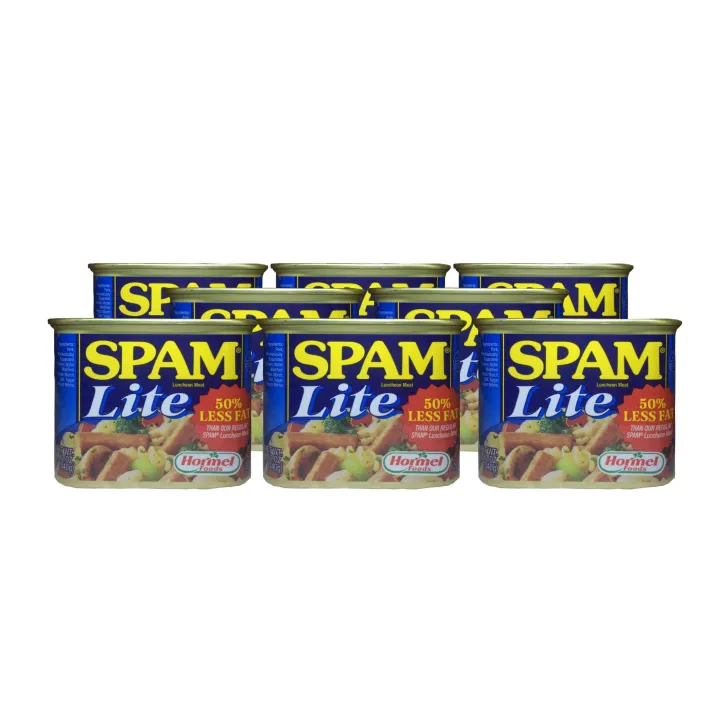 SPAM LITE 50% LESS FAT (8 PCS) WITH FREE Purefoods CHUNKEE CORNED BEEF ...