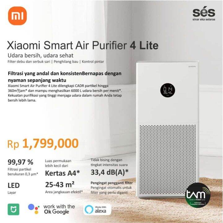 Xiaomi Smart Air Purifier 4 Lite | Lazada Indonesia