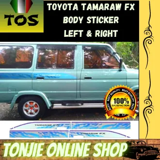 TOYOTA TAMARAW FX / BODY STICKER / LEFT AND RIGHT / DECALS / 007 ...